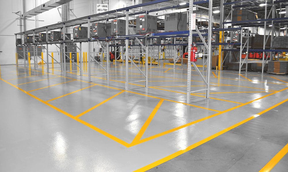 Warehouse Floor Striping - ASG Services