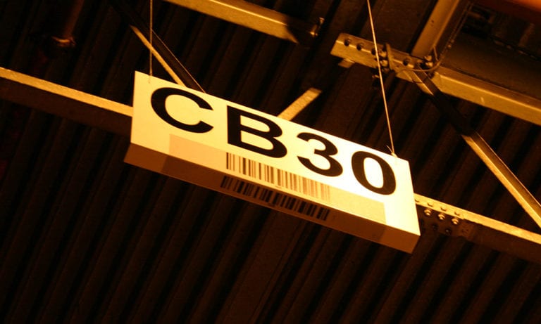 Retro Reflective Rack Labels - Long Range Scanning