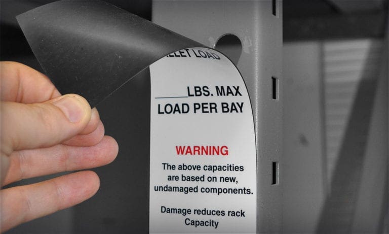 Magnetic Rack Labels and Signs Custom Made - ASG Services