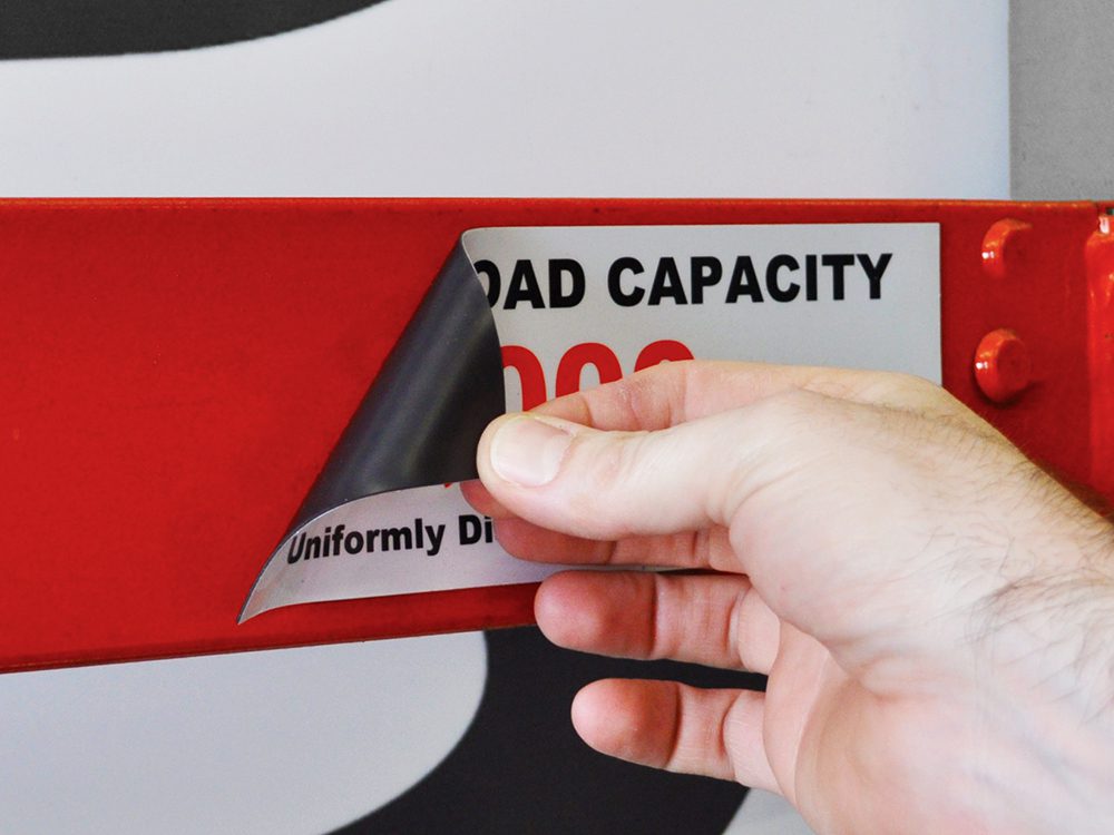 Magnetic Rack Labels and Signs Custom Made - ASG Services