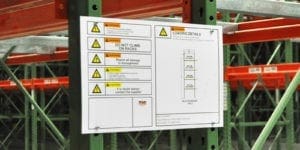 Rack Load Signs, Safe Permissible Loading Notice