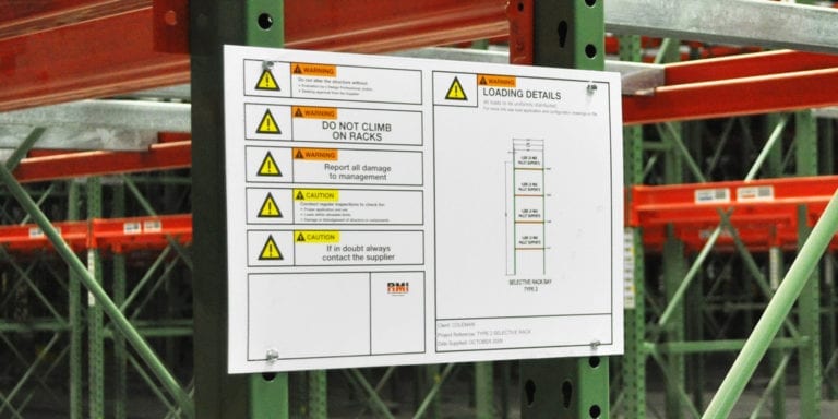 Weight Capacity Labels for Shelving and Pallet Racks