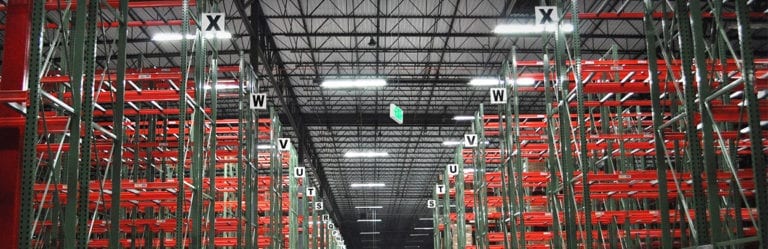 Aisle Signs for Warehouse Pallet Rack and Shelf Numbering