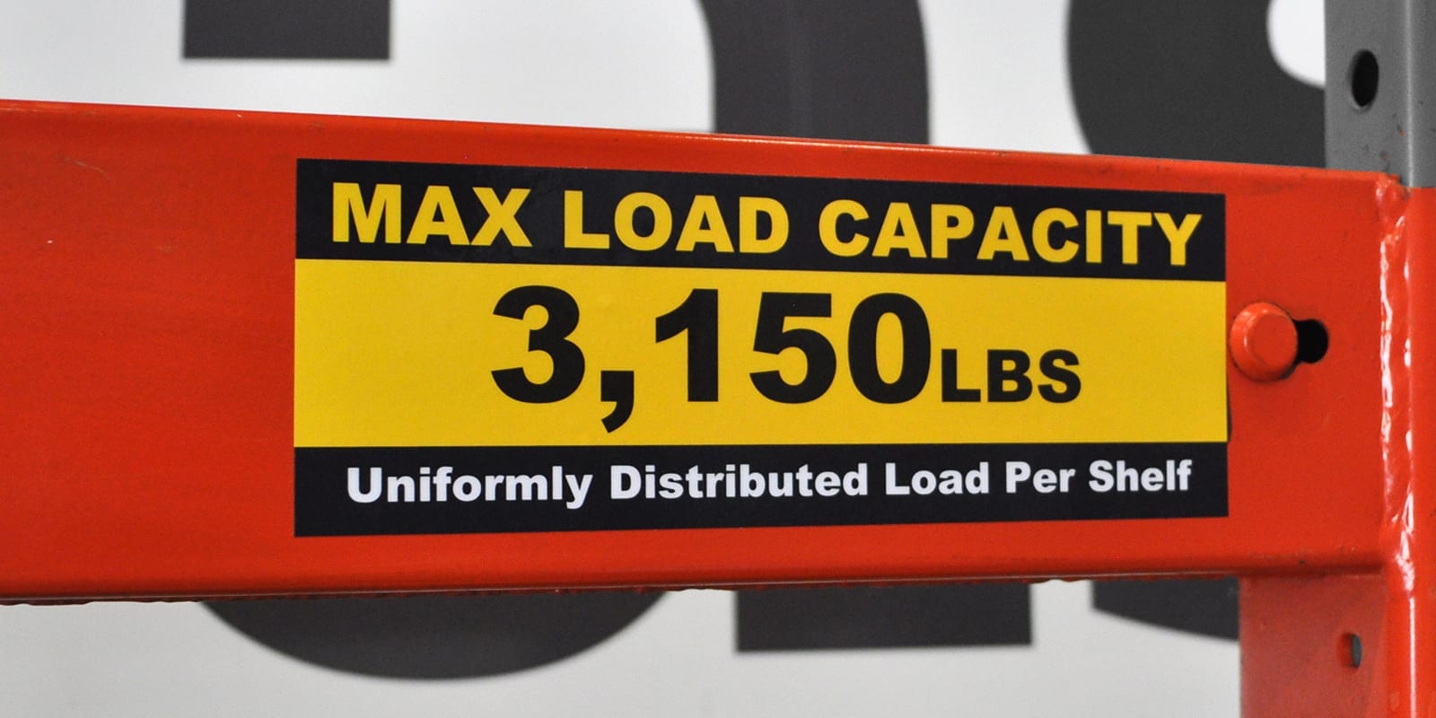 Rack Load Signs, Safe Permissible Loading Notice