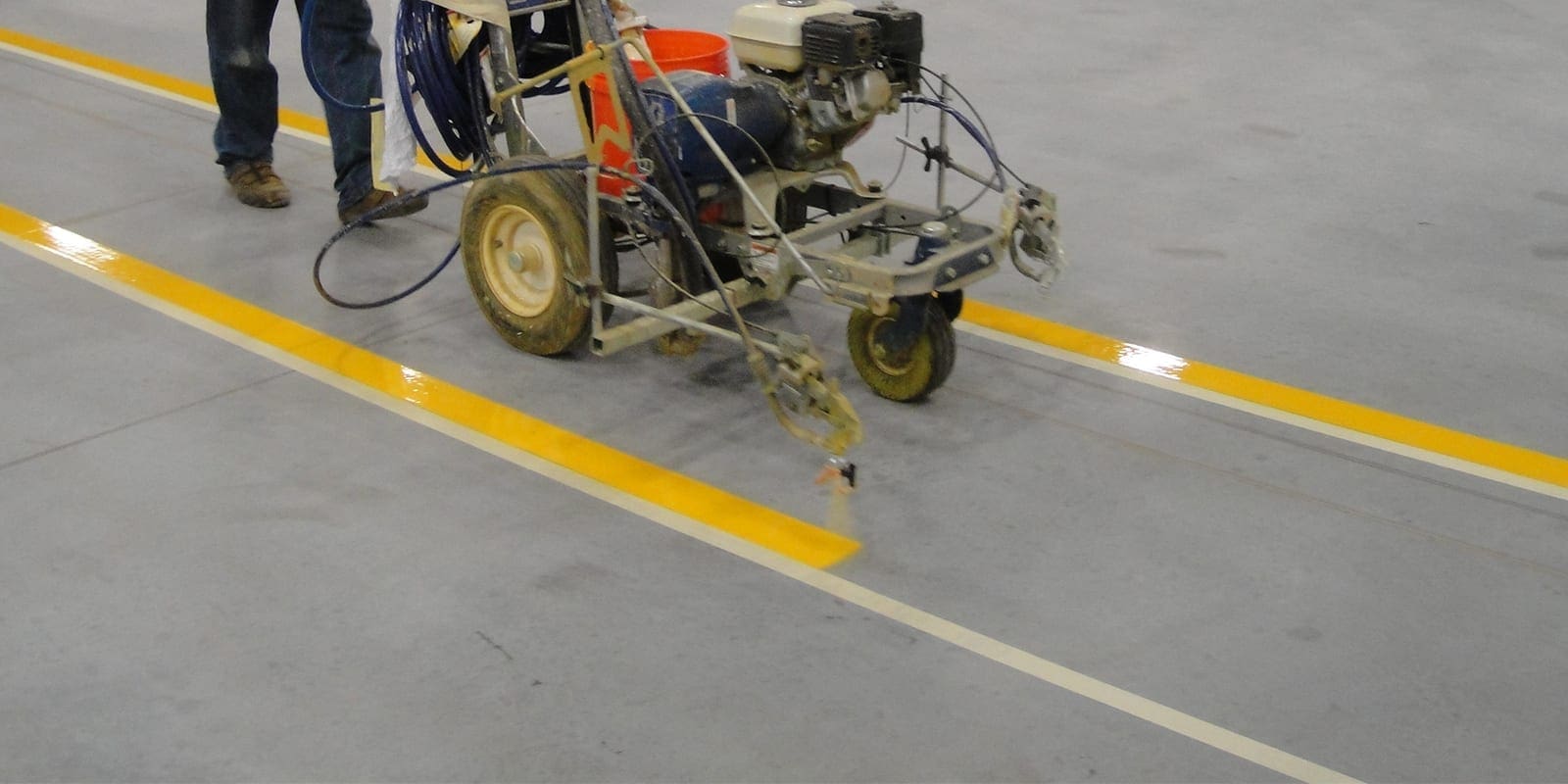 Warehouse Striping and Durable Floor Coating and Striping
