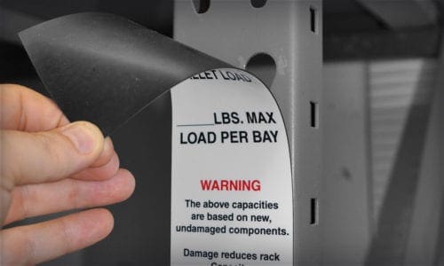 Magnetic Rack Labels and Signs Custom Made - ASG Services