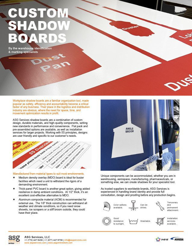 Custom Shadow Boards for Logistics & Distribution ASG Services