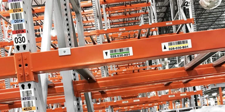 Warehouse Pallet Rack Location Labels - ASG Services
